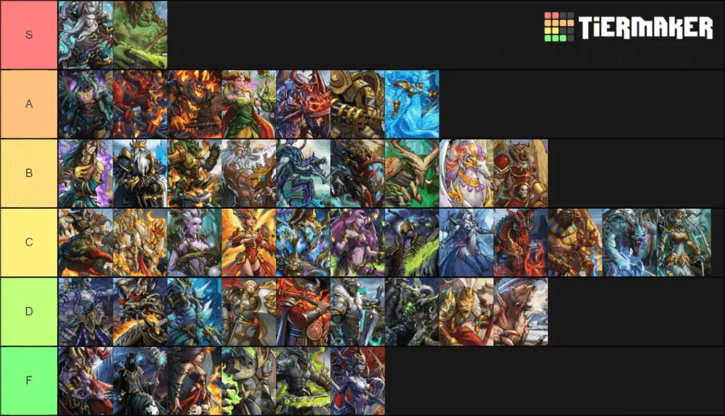 Gems of War — Legendary Tier List of Heroes by fans - Gameloid